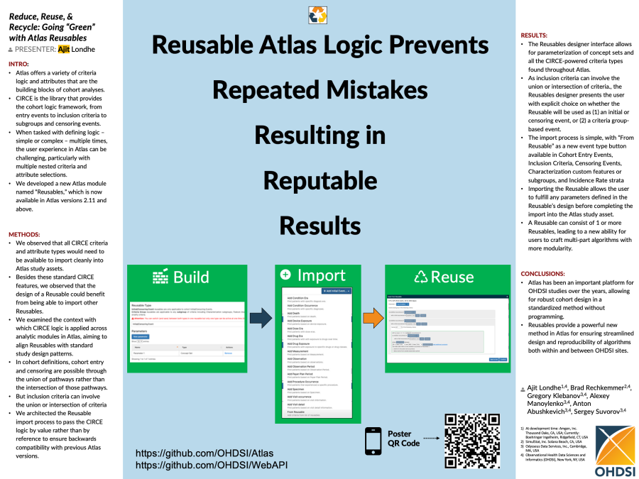 Reduce, Reuse, & Recycle: Going Green with Atlas Reusables – OHDSI