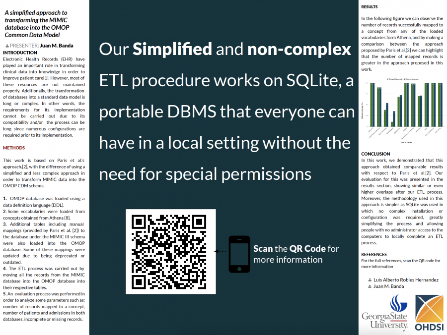 A simplified ETL approach to transforming the MIMIC database into the OMOP Common Data Model in ...
