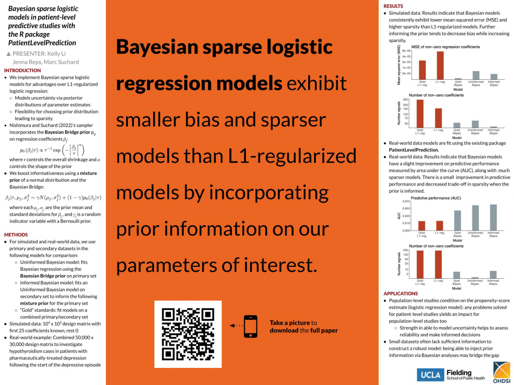 Bayesian sparse logistic models in patient-level predictive studies with the R package ...