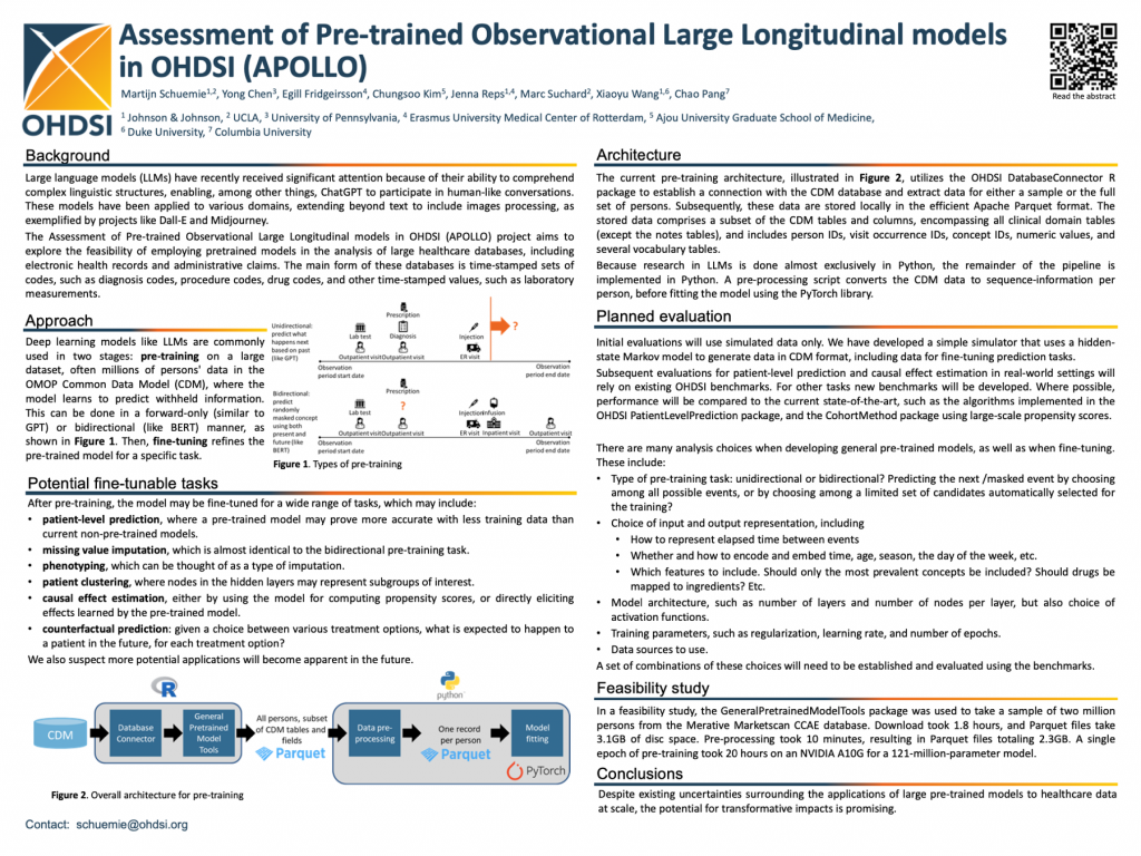 Assessment of Pre-trained Observational Large Longitudinal models in ...